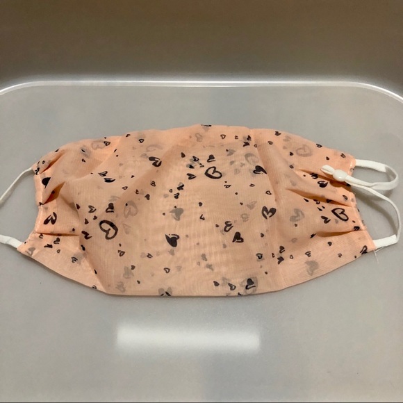 pennycandytrading | Accessories | Washable Cute Pink Heart Print Face ...